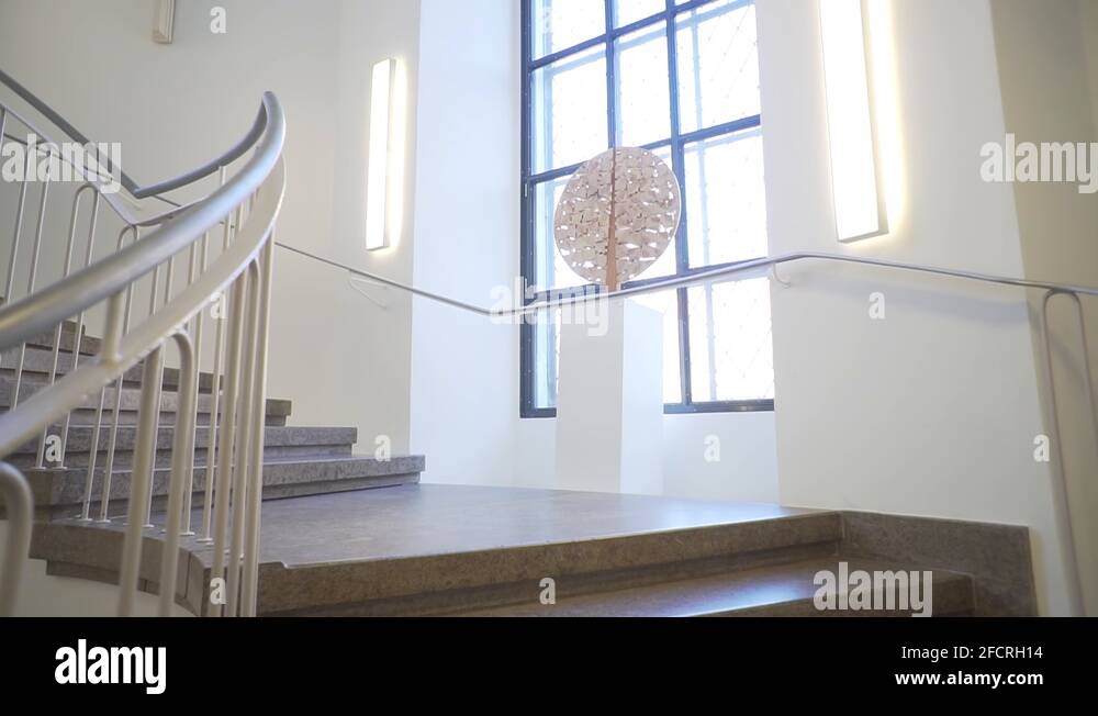 Spiral staircase in museum, stairs, art space, cultural object, stylish ...