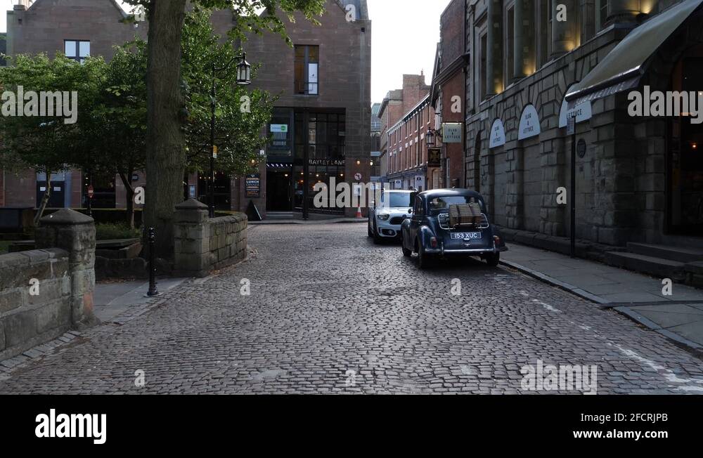 Hyperlapse Gimbal Footage of an Old Medieval British Alley in Coventry ...