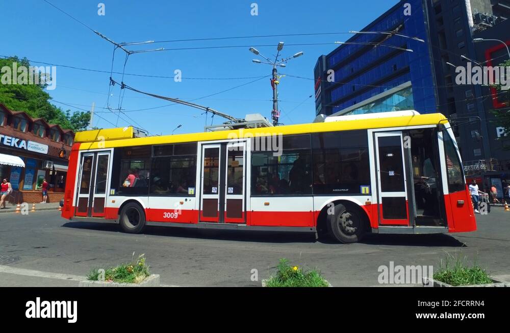 Electric trolleybus public transportation Stock Videos & Footage - HD ...