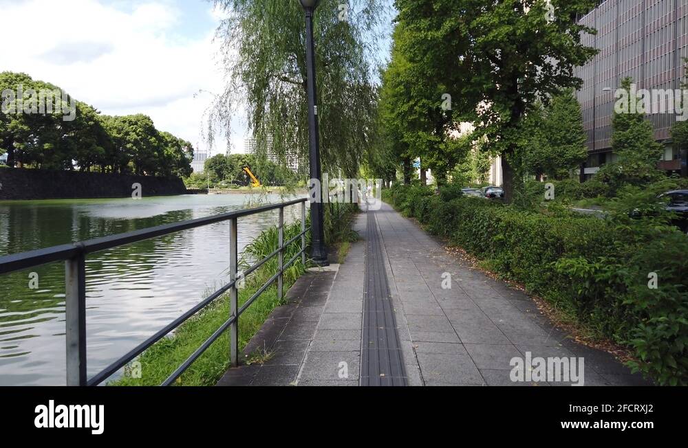 Walking Around the Kokyo, Imperial Palace of Tokyo Stock Video Footage ...
