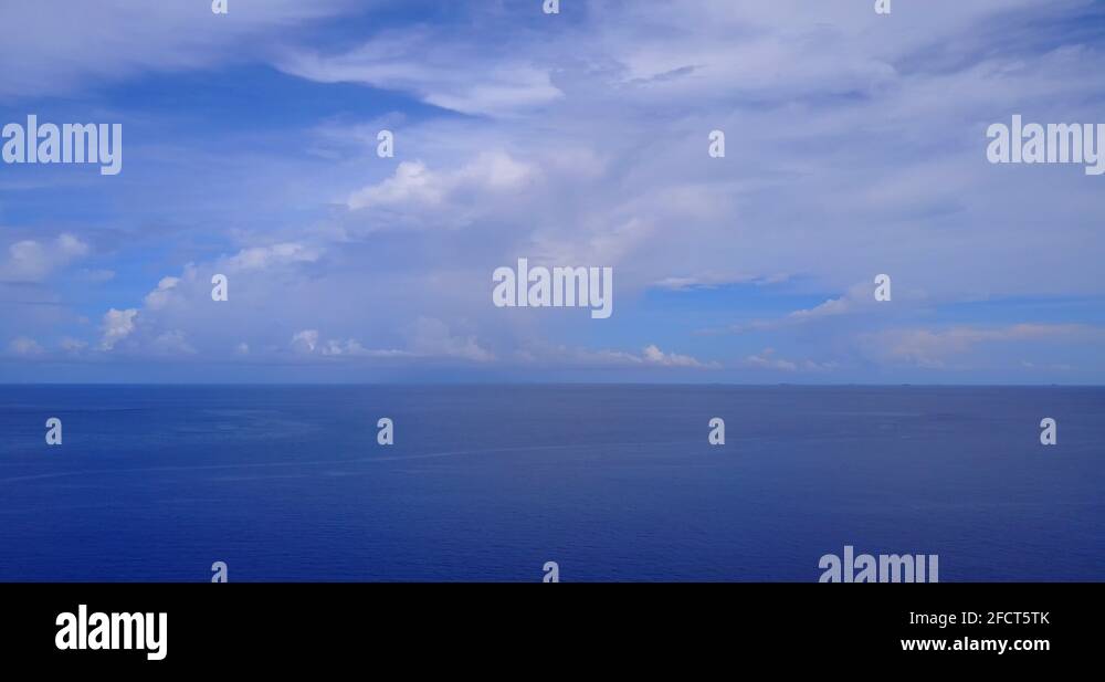 Brightly blue ocean and sky view Stock Videos & Footage - HD and 4K ...
