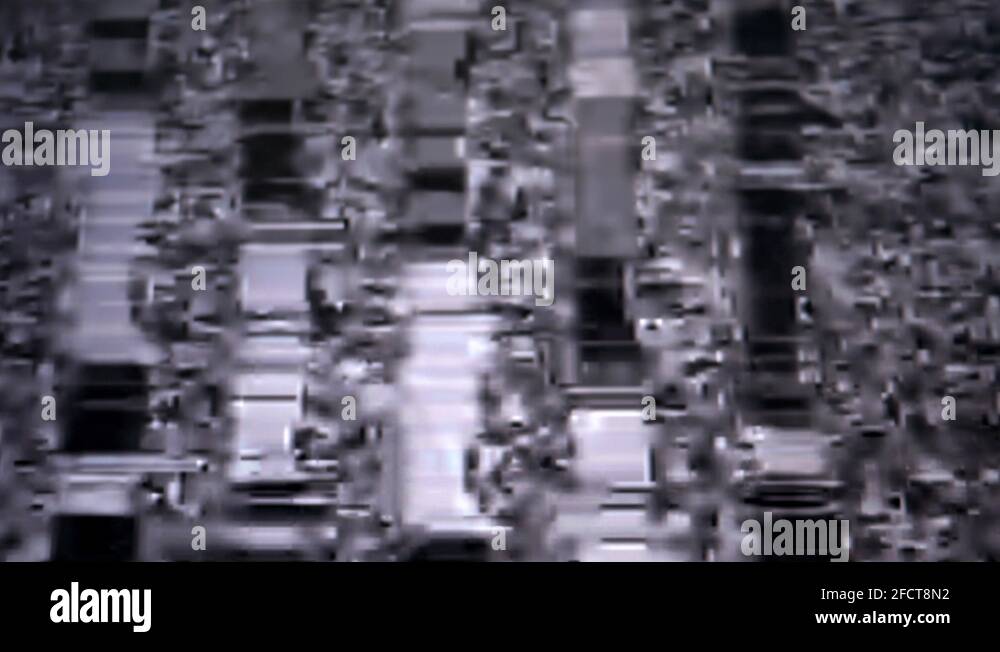 Lost signal VHS glitches and static noise color background with light ...