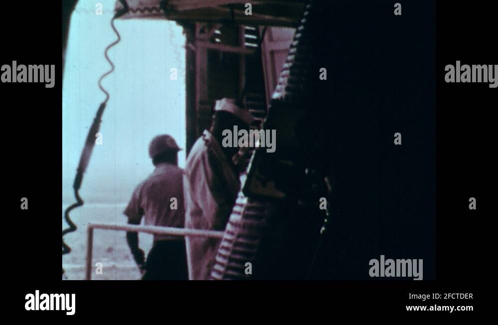 1960s: NASA workers outside Rocketship cockpit, with astronaut inside ...