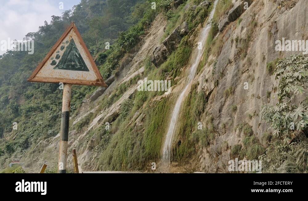 Landslide area sign Stock Videos & Footage - HD and 4K Video Clips - Alamy
