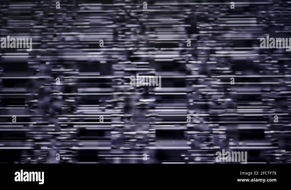 Lost signal VHS glitches and static noise color background with light ...