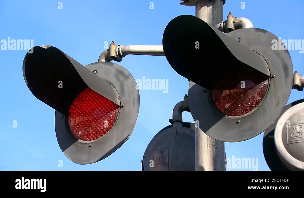 Railroad crossing signal lights Stock Videos & Footage - HD and 4K ...