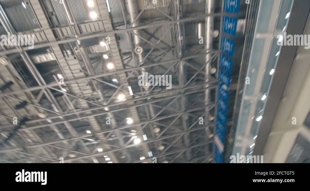 White steel beams ceiling Stock Videos & Footage - HD and 4K Video ...