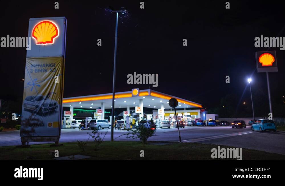 Shell petrol station night Stock Videos & Footage - HD and 4K Video ...