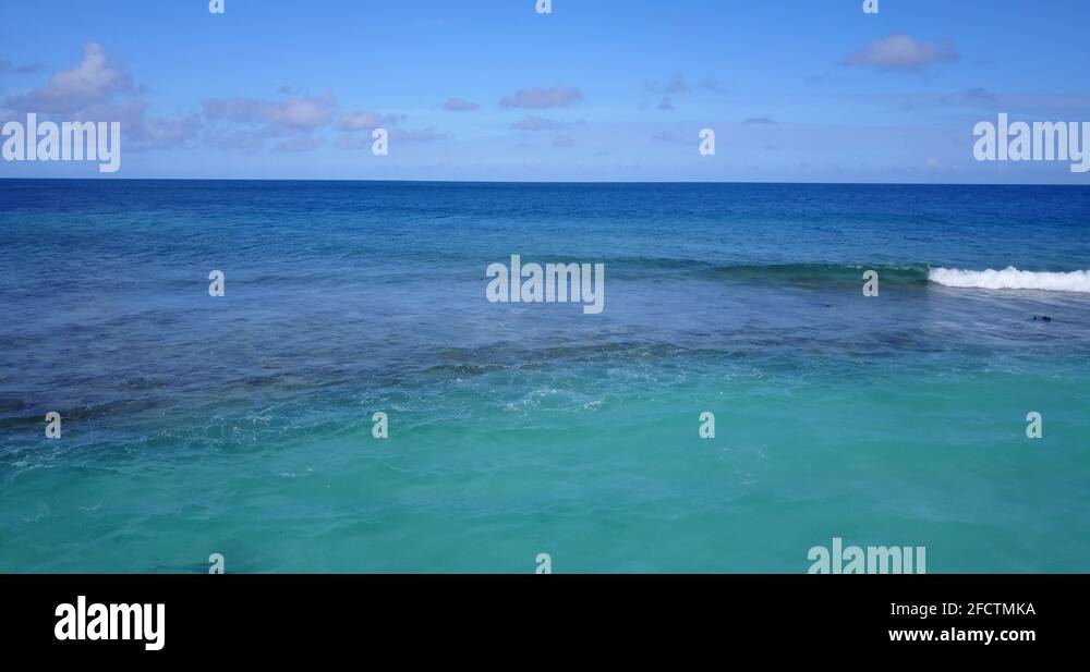 foamy waves on the tropical ocean, Belize coral reef Stock Video ...