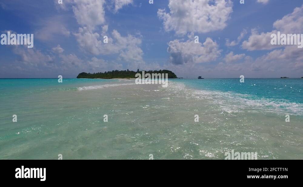 water current in white sandbar of philippine sea Stock Video Footage ...
