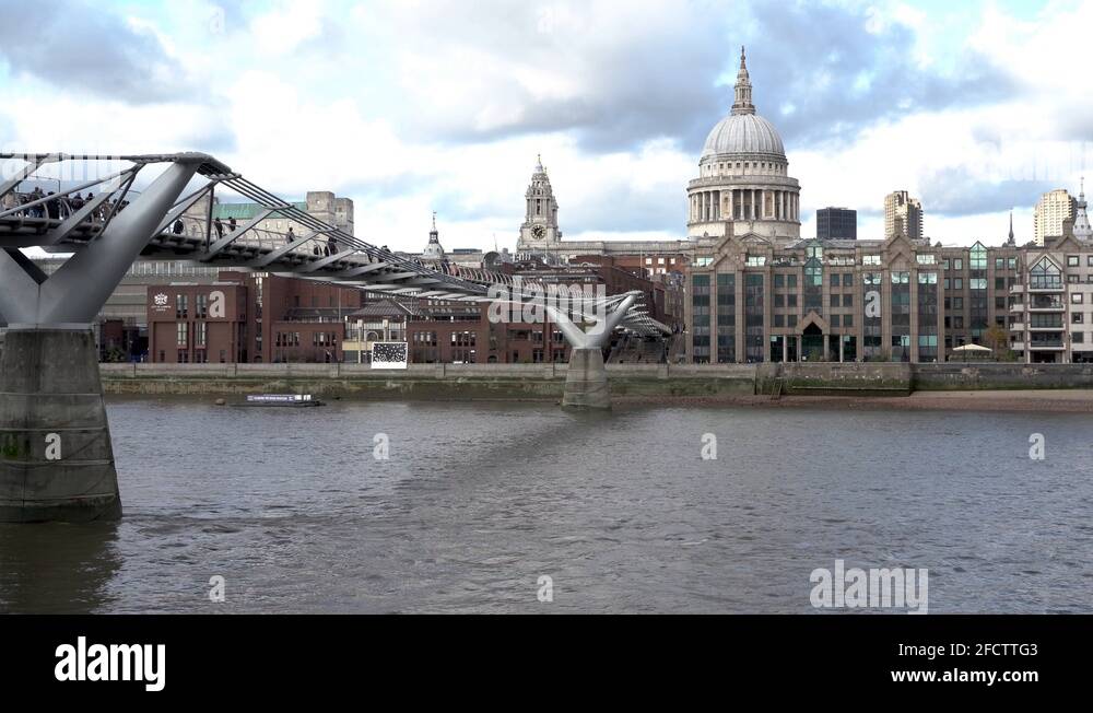 Walking over the millenium bridge Stock Videos & Footage - HD and 4K ...