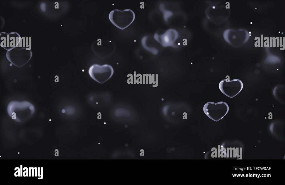 Dark Cold Hearts Animated Background Stock Video Footage - Alamy