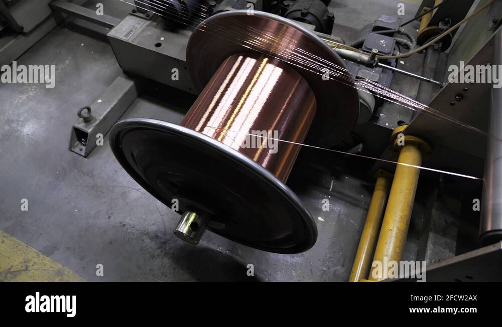 cable cross-section factory Stock Video Footage - Alamy