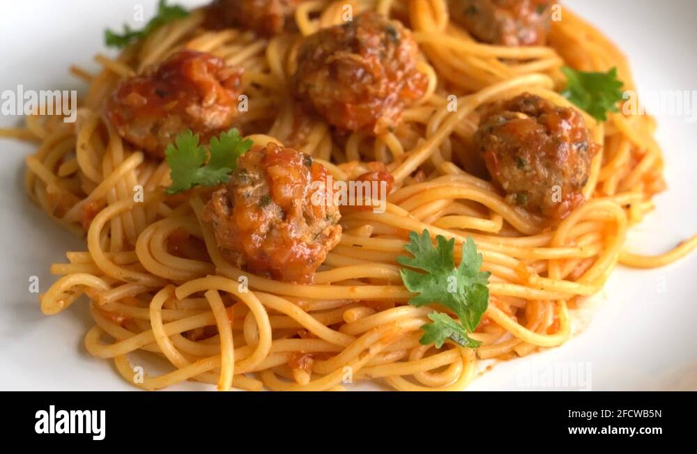 Meat balls and spaghetti Stock Videos & Footage - HD and 4K Video Clips ...