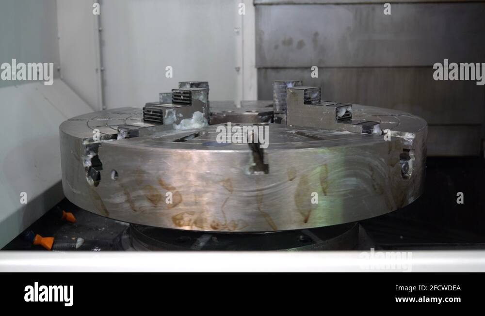 lathe machine working on job Stock Video Footage - Alamy
