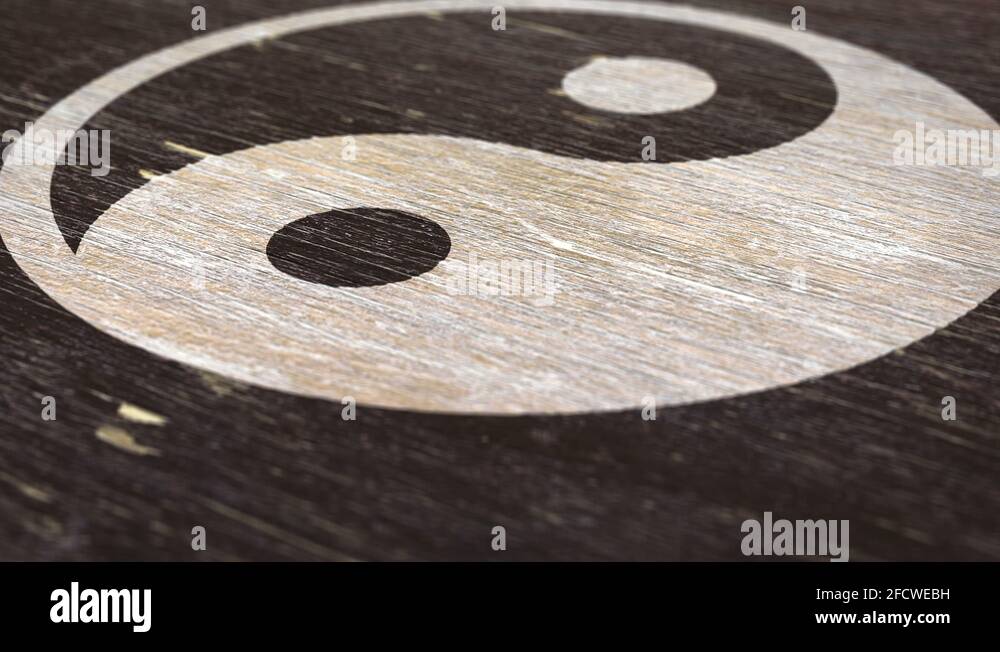 Yin Yang /Tai Chi Symbol. 1080p, 60fps Stock Video Footage - Alamy
