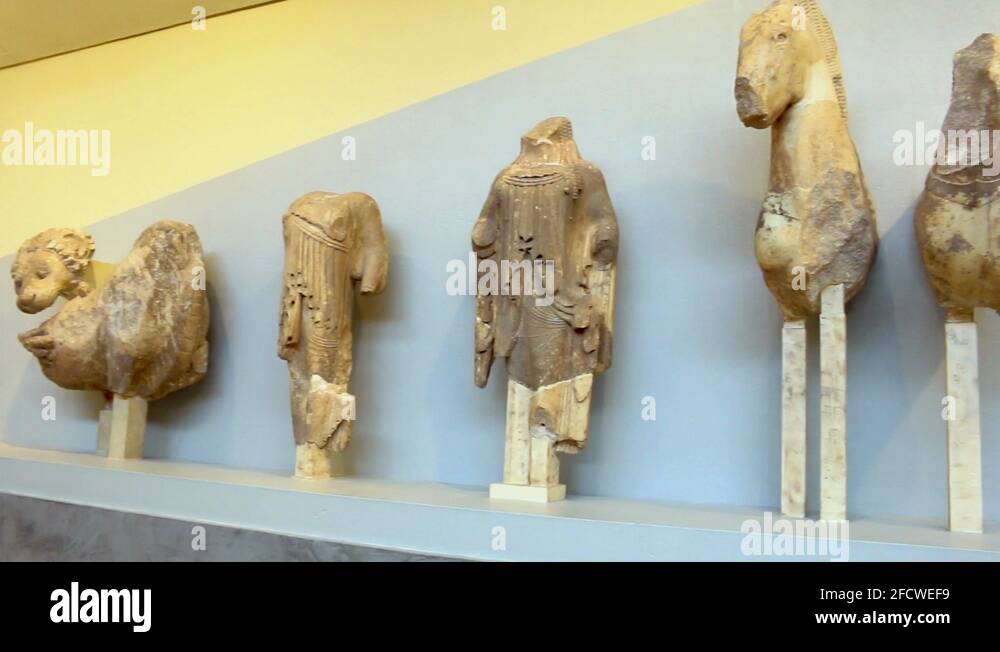 Pan left to right exhibition shown at Delphi Archaeological Museum in ...
