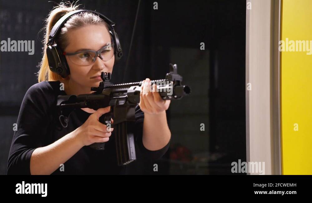 Woman aiming assault rifle Stock Videos & Footage - HD and 4K Video ...