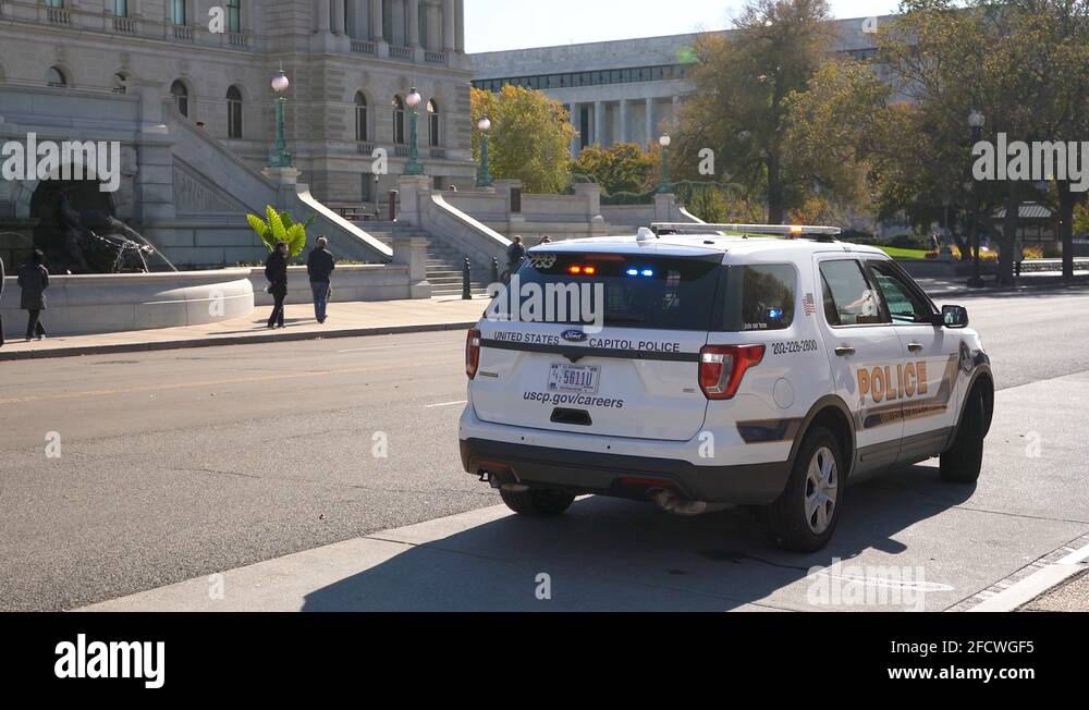 Police car with the capitol Stock Videos & Footage - HD and 4K Video ...