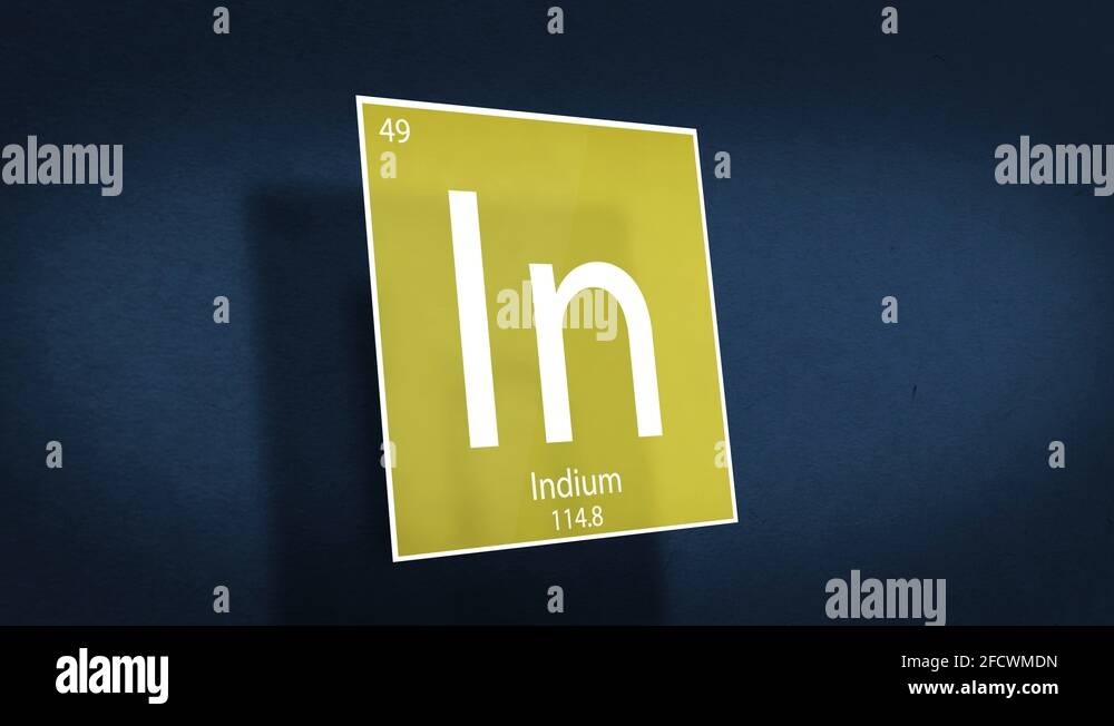 Periodic Table of Elements Cinematic Animated Series - Element Indium ...