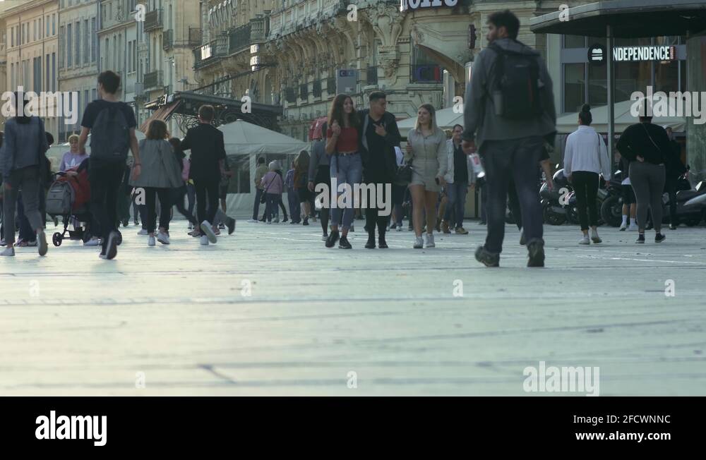 People walking around the buildings Stock Videos & Footage - HD and 4K ...