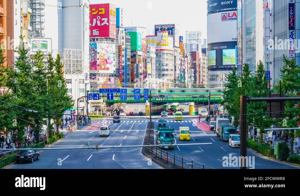 Tokyo Japan, circa : timelapse crowded people at Shinjuku in Tokyo ...