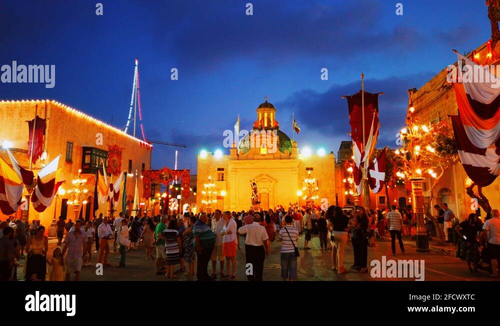 Video from Malta, Siggiewi, Feast of St. Nicholes celebration. People ...