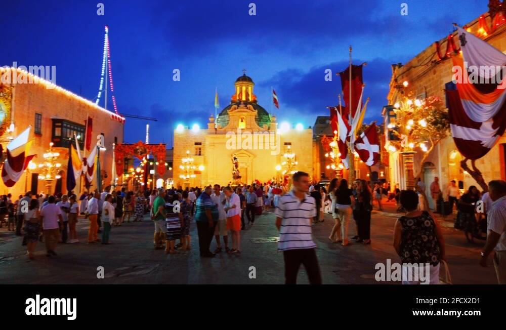 Video from Malta, Siggiewi, Feast of St. Nicholes celebration. People ...