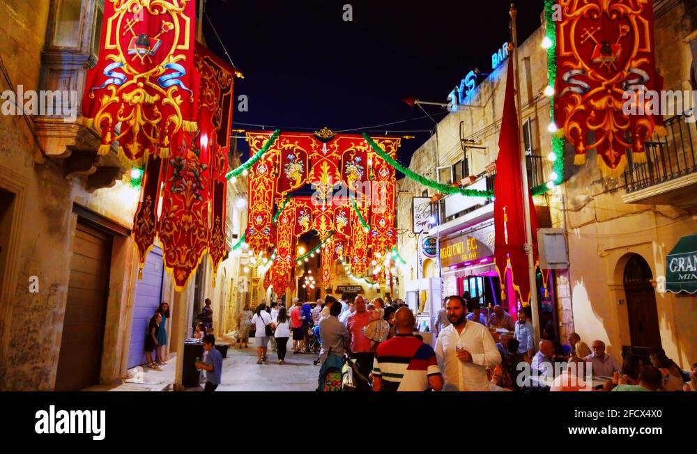 Video from Malta, Siggiewi, Feast of St. Nicholes celebration. People ...