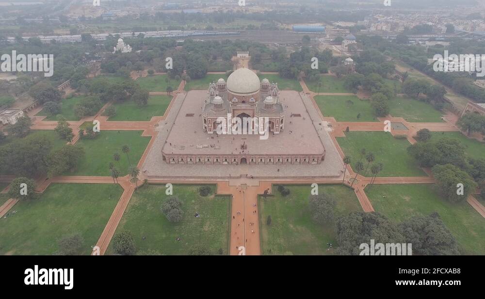 Humayun tomb delhi aerial Stock Videos & Footage - HD and 4K Video ...