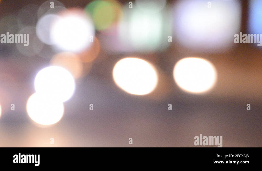 abstract traffic light background of busy big city night Stock Video ...