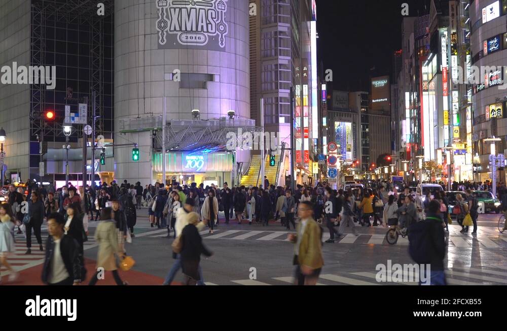 Tokyo Japan, circa : crowd people at Shibuya in Tokyo, Japan Stock ...