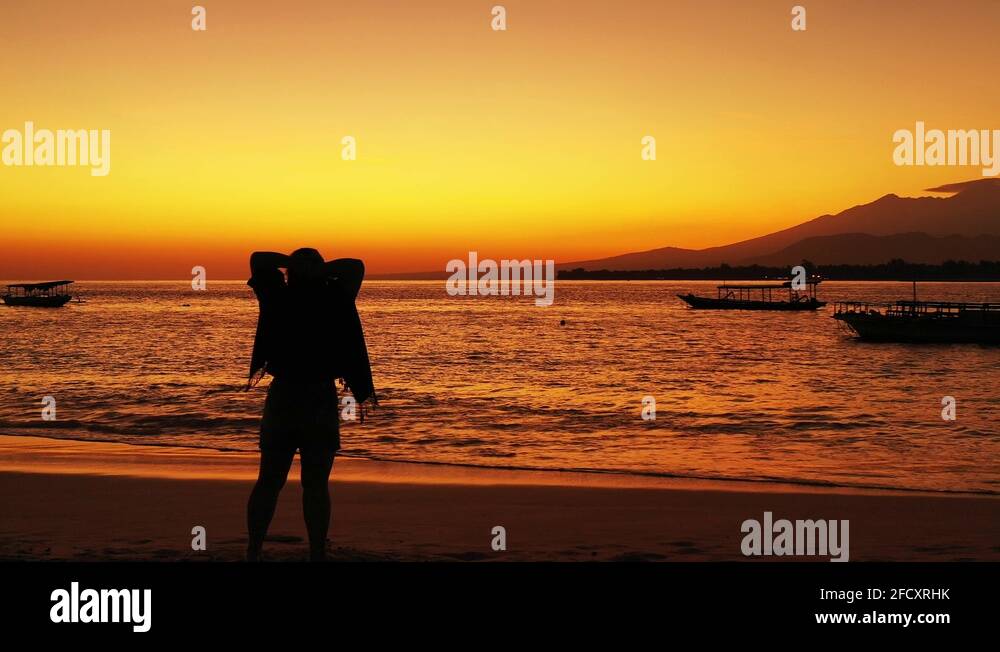 Woman silhouette sad depressed beach Stock Videos & Footage - HD and 4K ...