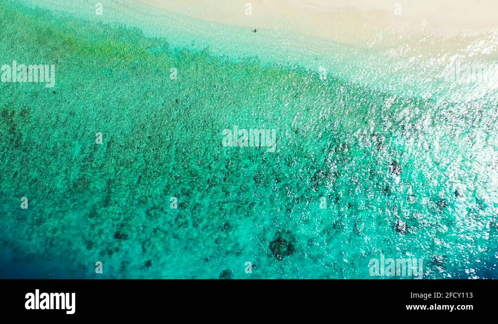The Bright, Clean And Pure Green Waters Of The Maldives Island Captured ...