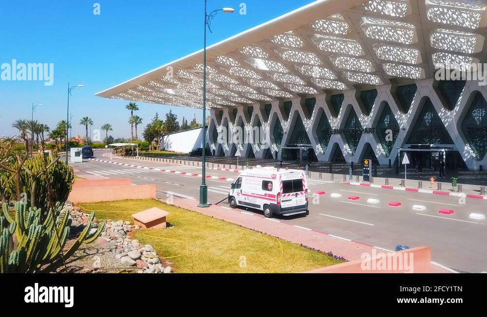 Terminal building at marrakesh menara airport Stock Videos & Footage ...