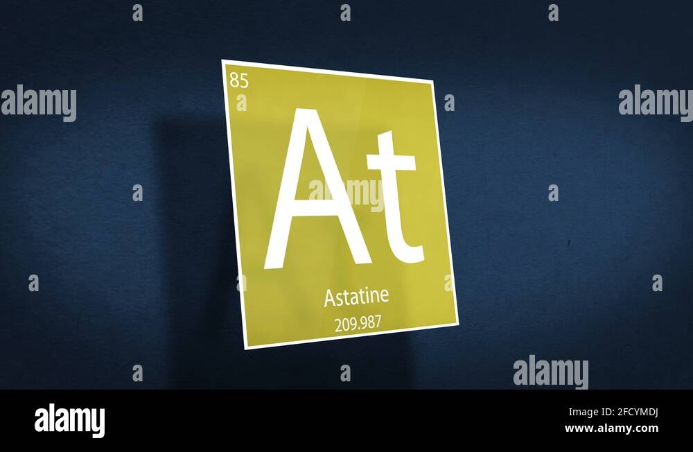 Periodic Table of Elements Cinematic Animated Series - Element Astatine ...