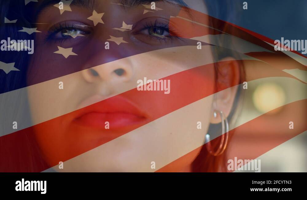 American flag waving Stock Video Footage - Alamy