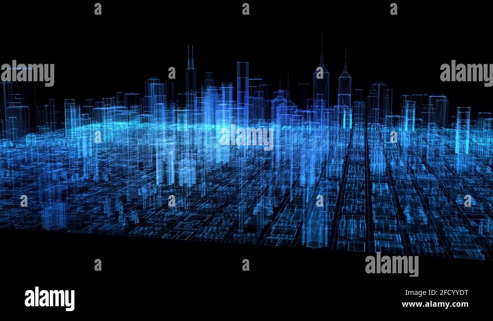 3d digital city skyline Stock Videos & Footage - HD and 4K Video Clips ...