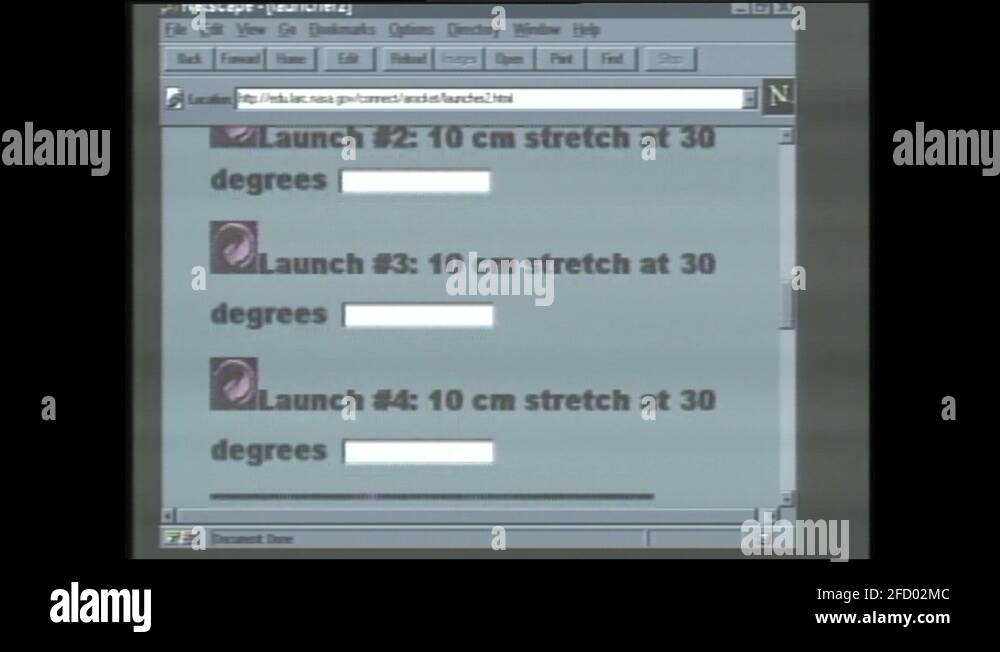 1990s: Mouse icon on computer screen scrolls down list of options. Two ...