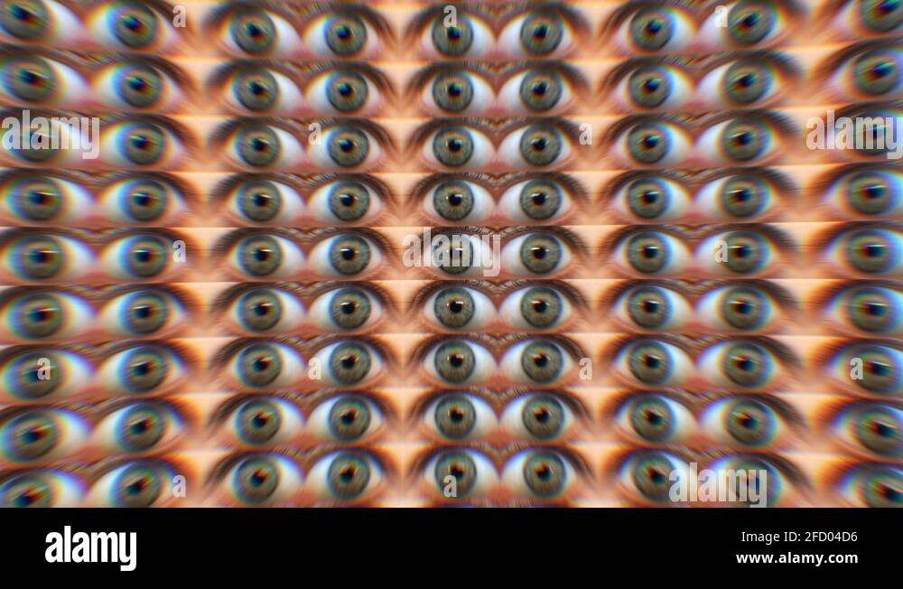 Staring Eyes Wall Blinking Stock Video Footage - Alamy