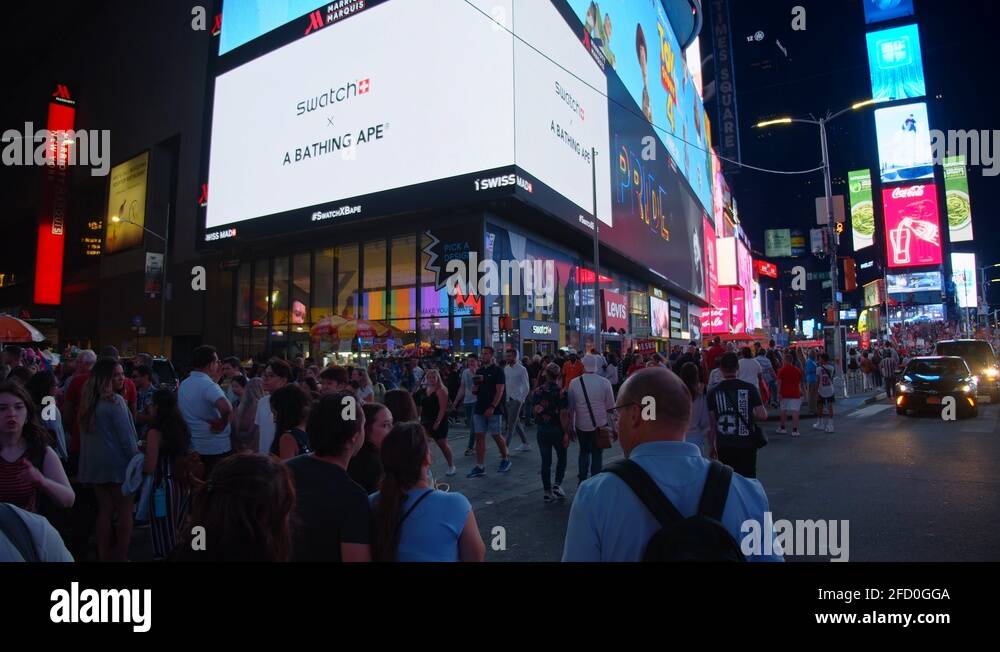 New york city ads billboard billboards advertising Stock Videos ...