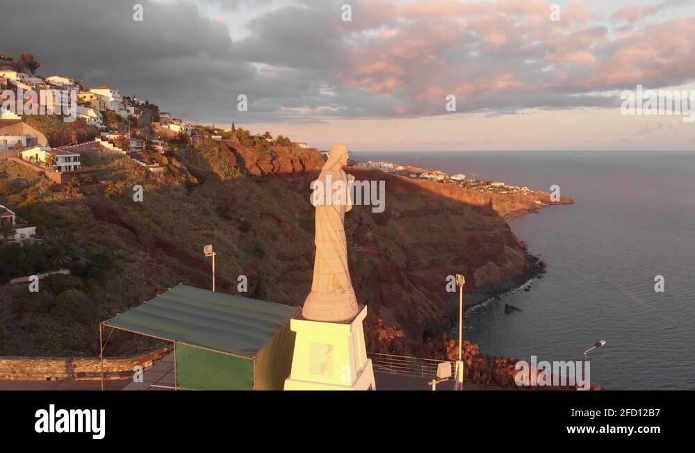 Jesus on island madeira drone Stock Videos & Footage - HD and 4K Video ...