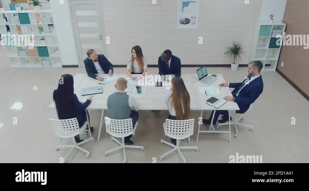 Meeting room aerial Stock Videos & Footage - HD and 4K Video Clips - Alamy