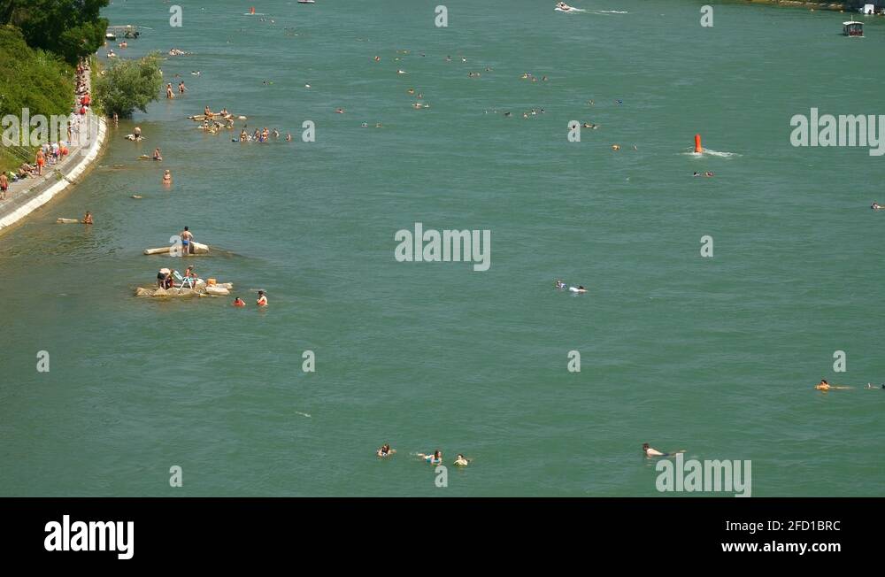Switzerland basel swimming Stock Videos & Footage - HD and 4K Video ...