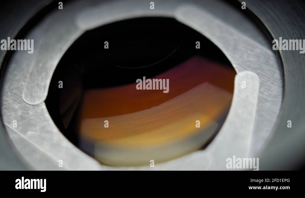 Camera Lens Aperture Diaphragm Iris Opening And Closing when Taking ...