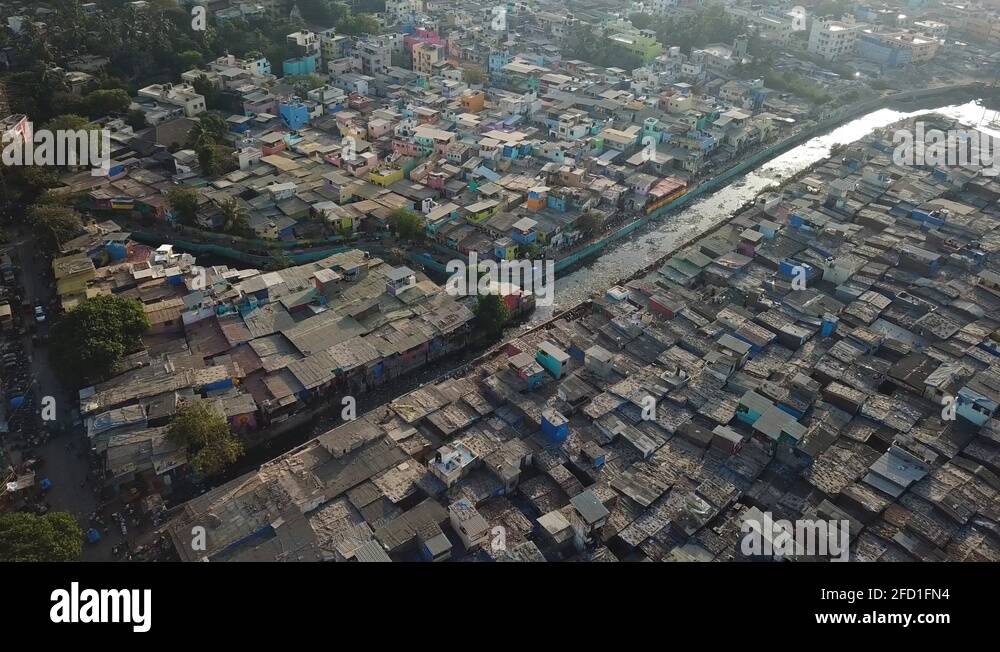 Poor Housing and Bad Hygiene Indian Ghetto, Dharavi Slum, Mumbai ...