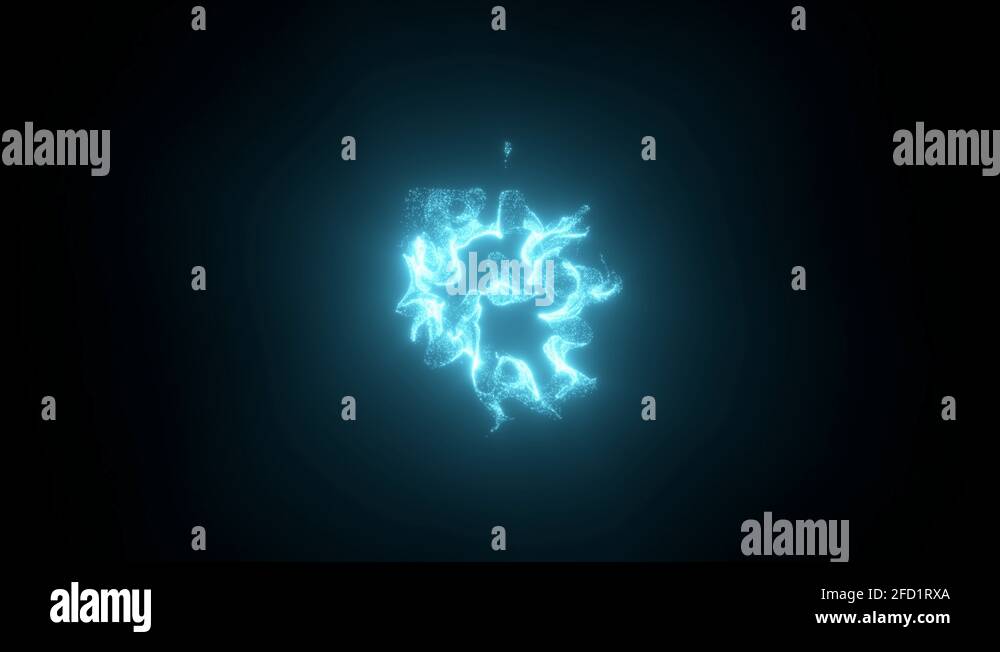 The blue flame special background, the shape of the burning, 3d ...
