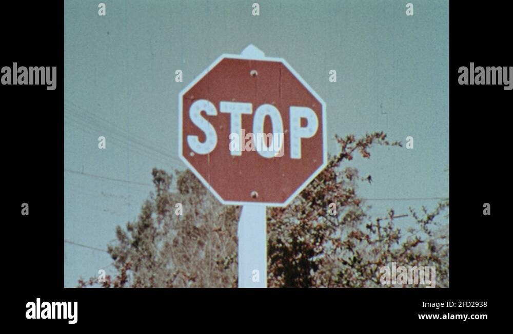 1960s stop sign Stock Videos & Footage - HD and 4K Video Clips - Alamy