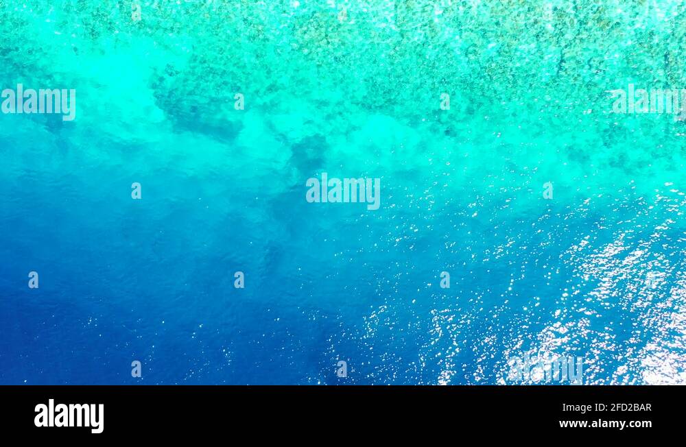 Beautiful Scenery Of Coral Reef Under The Clear Blue Sea Water Seen ...