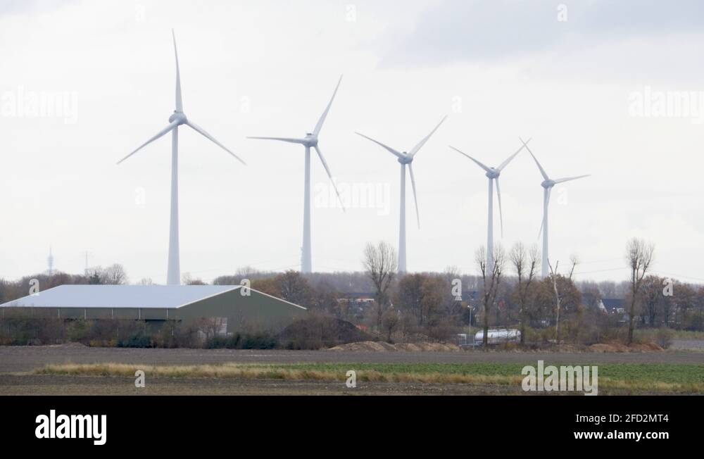 Windmills turning in landscape Stock Videos & Footage - HD and 4K Video ...
